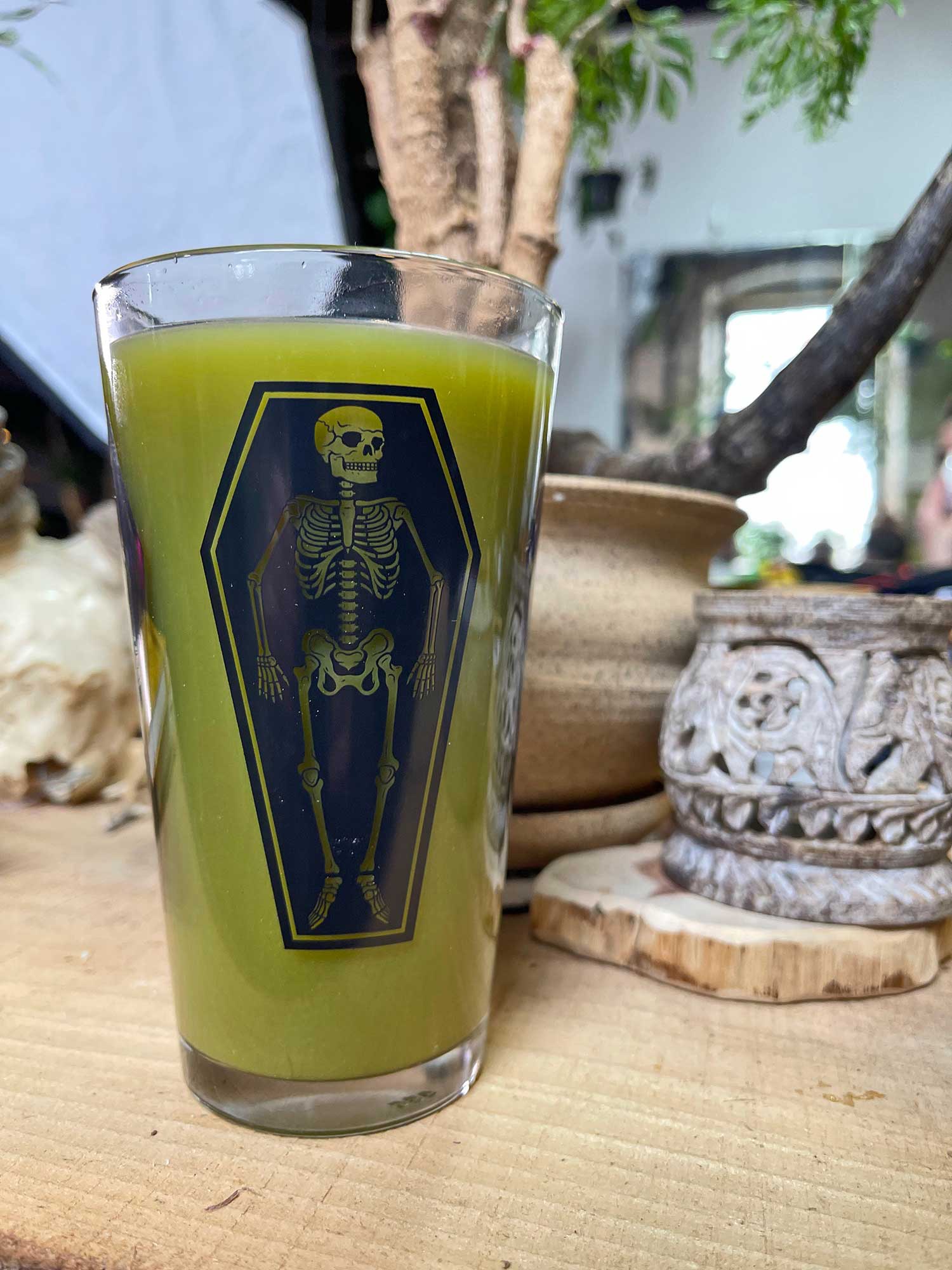 Sourpuss Australia Skeleton Pint Glass at SugarSkulls
